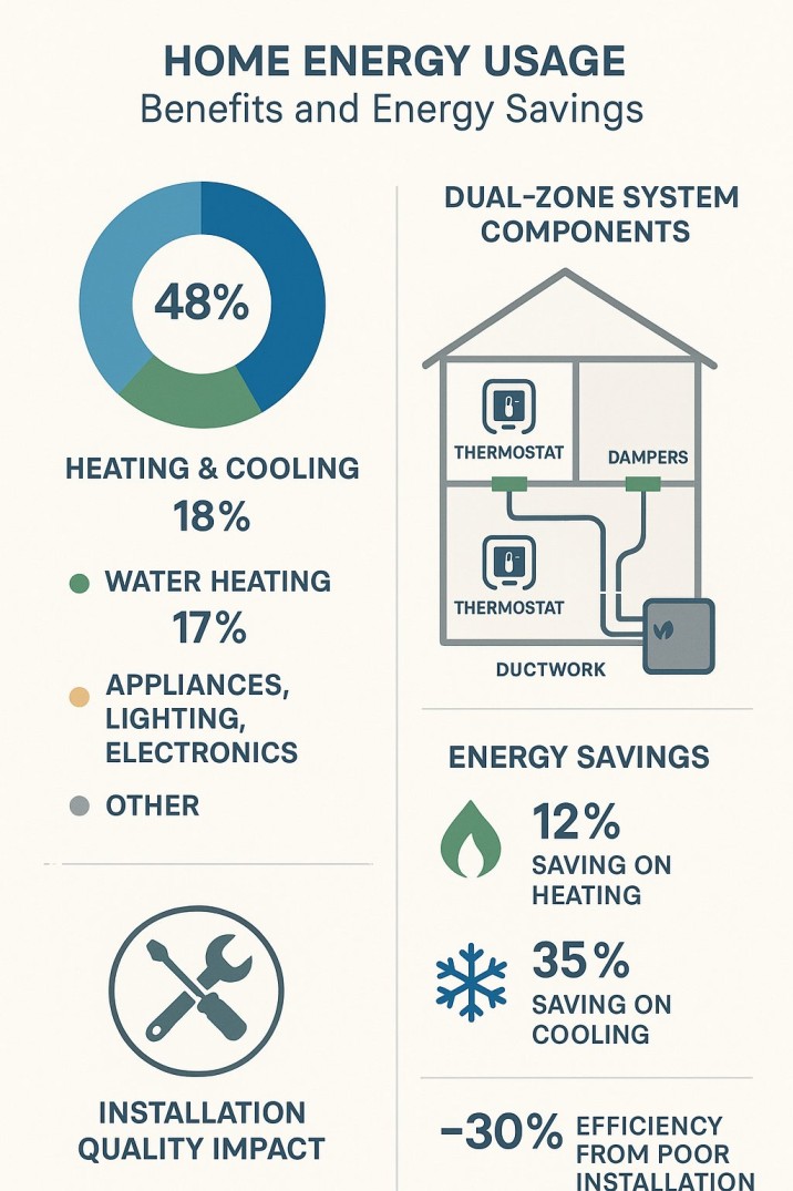 Dual HVAC System Guide: Energy Savings & Zone Control
